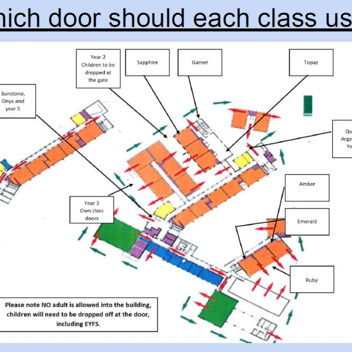 Westlands Primary School - Entry-Exit Points