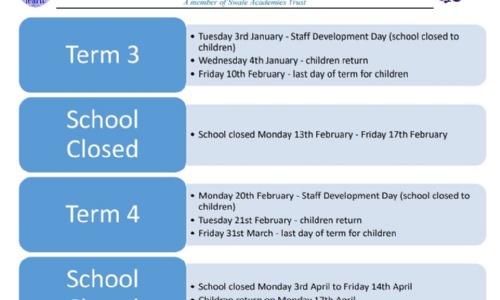 Westlands Primary School - Term 3 and Term 4 Dates