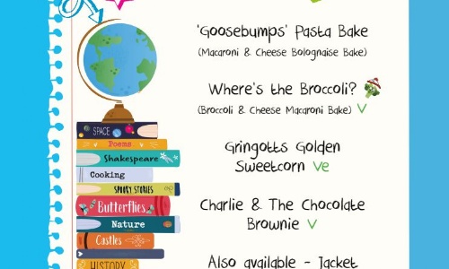 Westlands Primary School - World Book Day Menu